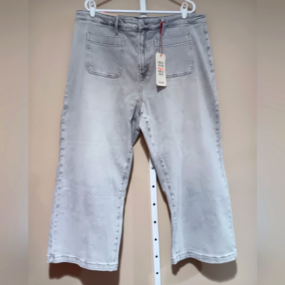 ARULA | Pants & Jumpsuits | Arula Womens Size 22 Gray Highrise Wide Leg ...